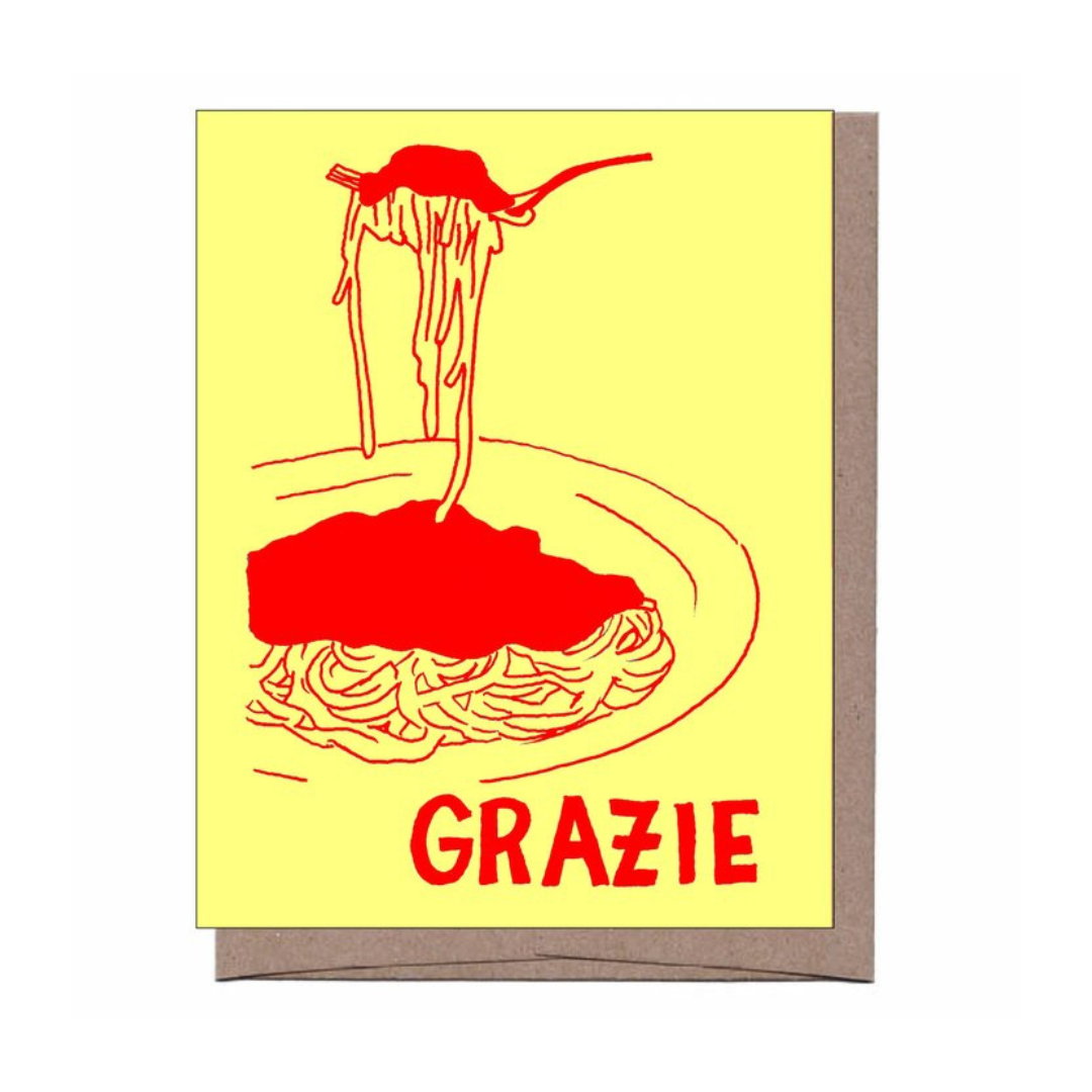 Grazie Greeting Card - La Familia Green – Belleville Market