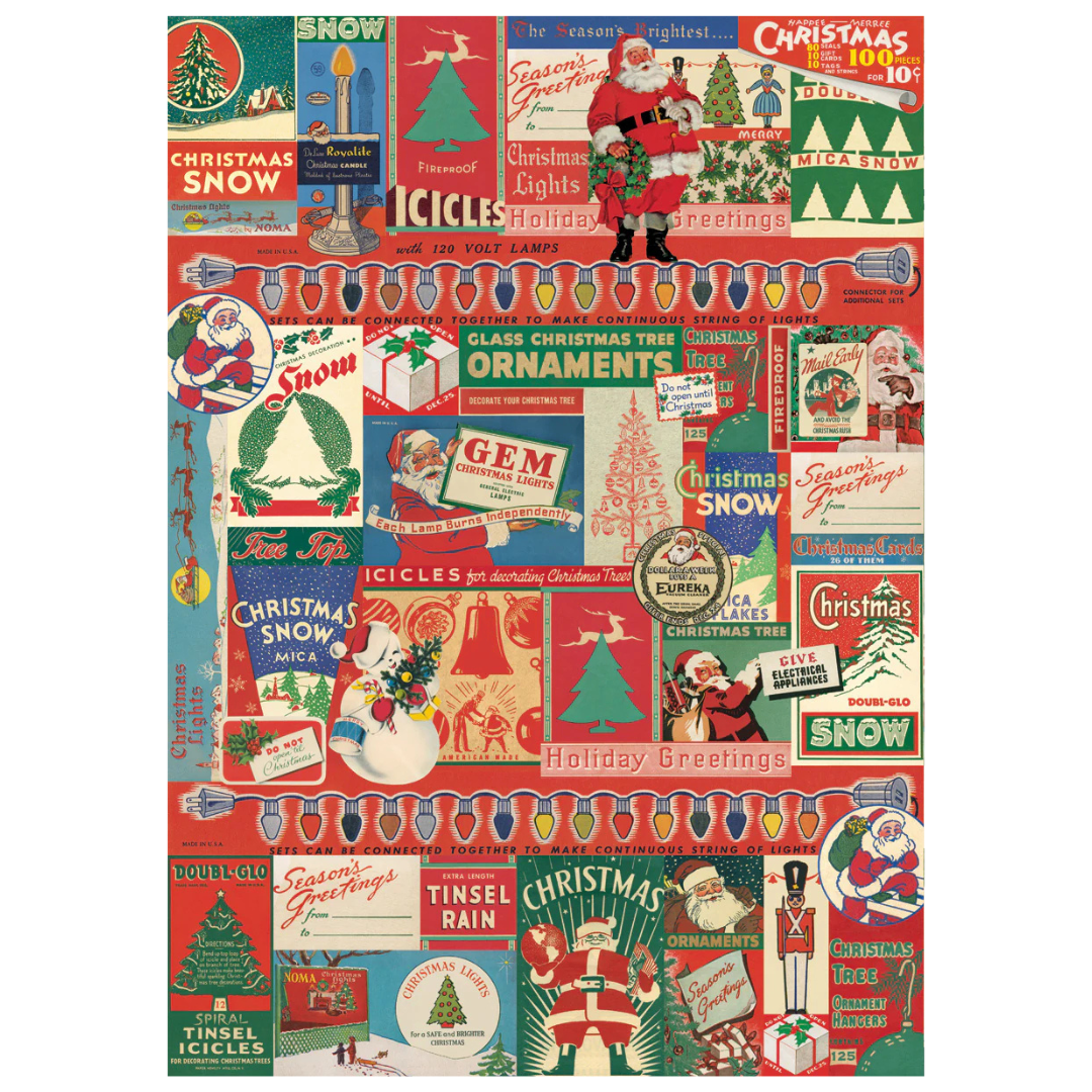 Cavallini Vintage Christmas Collage Poster – Belleville Market