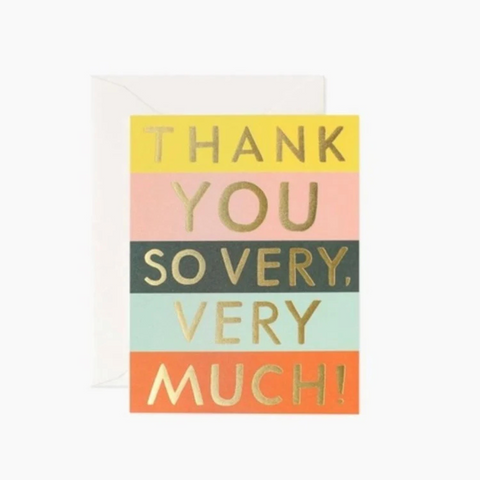 Color Block Thank You Card - Rifle Paper Co – Belleville Market